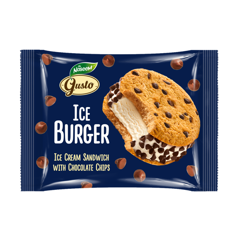 Gusto Ice Burger Sandwich 130 ML : Al-Naseem Food Industries